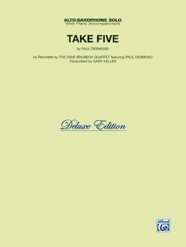 TAKE FIVE ALTO SAX/PIANO – Parsons Music