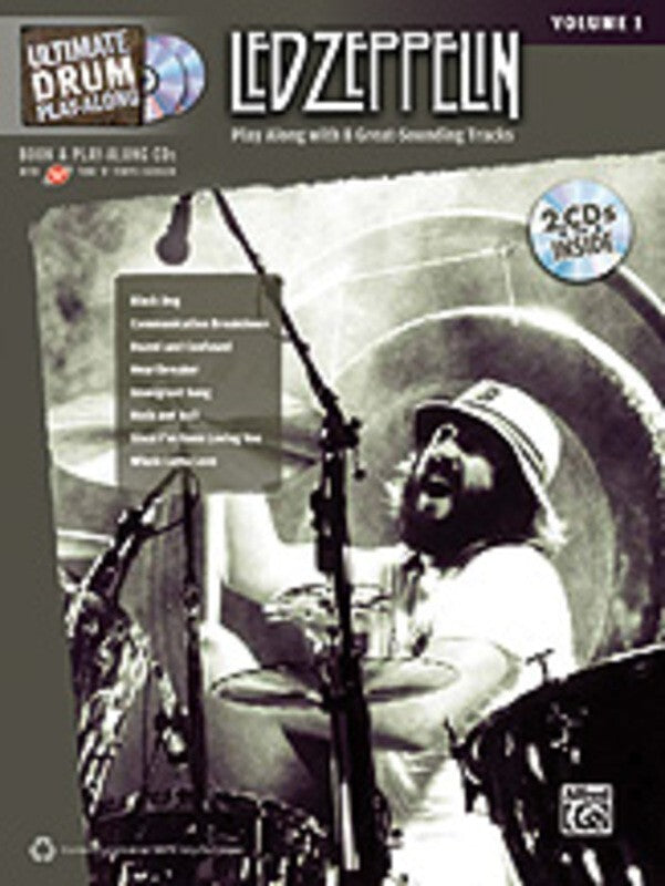LED ZEPPELIN - ULTIMATE DRUM PLAYALONG VOL 1 BK/OLA – Parsons Music