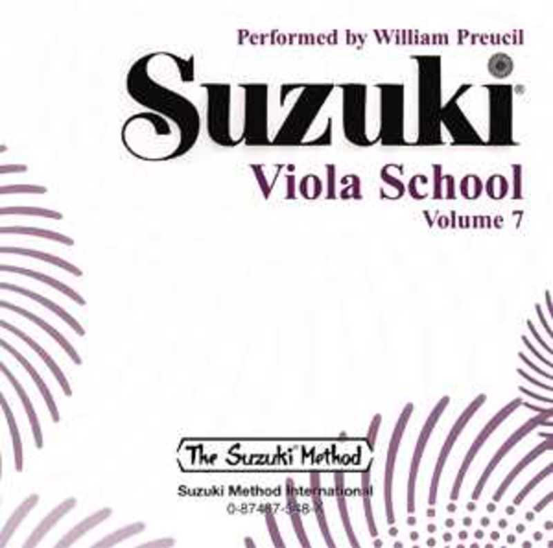 SUZUKI VIOLA SCHOOL VOL 7 CD PREUCIL – Parsons Music